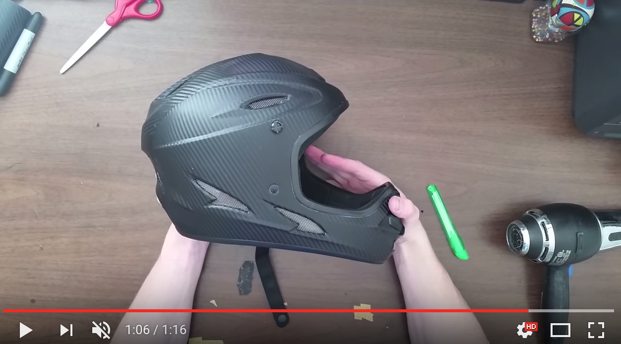 How To Wrap A Motorcycle Helmet With A Decal